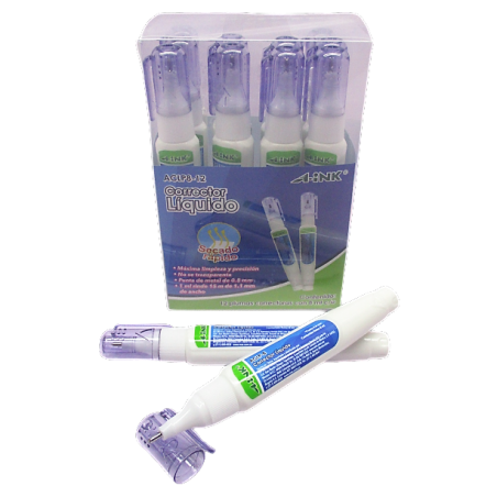 CORRECTOR TIPO PLUMA A-INK DE 8ML