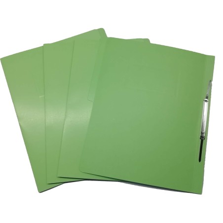 FOLDER CON BROCHE 8 CMS TAMAÑO CARTA VERDE CLARO